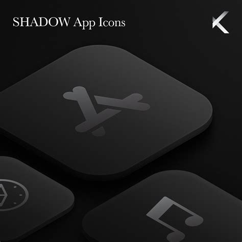 Shadow App Icons Ios 14 Etsy