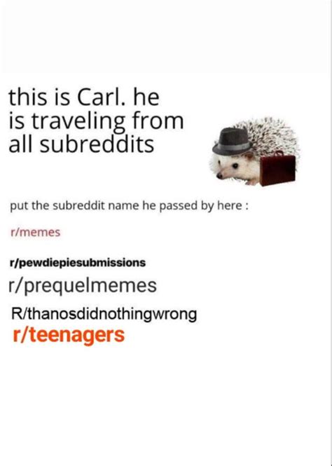 Say Hi Carl Carl The Hedgehog Know Your Meme
