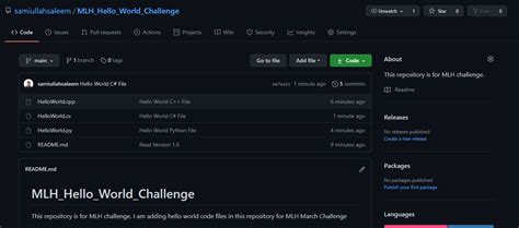 Hello World Code Challenge Devpost Hello World Code Challenge Devpost