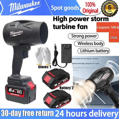 Milwaukee Cordless Electric Blower Versatile M18 Turbostorm Hand