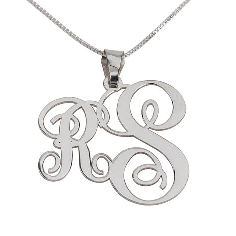 Two Letter Monogram Necklace Iucn Water