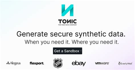 Tonic Ai Synthetic Test Data Generation For Software And Ai Engineers Tonic Ai
