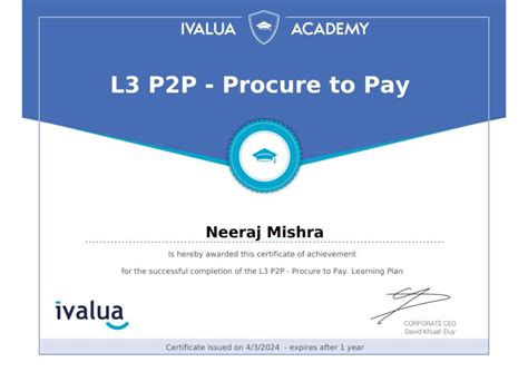 Im Happy To Share That Ive Obtained A New Certification L3 P2p From
