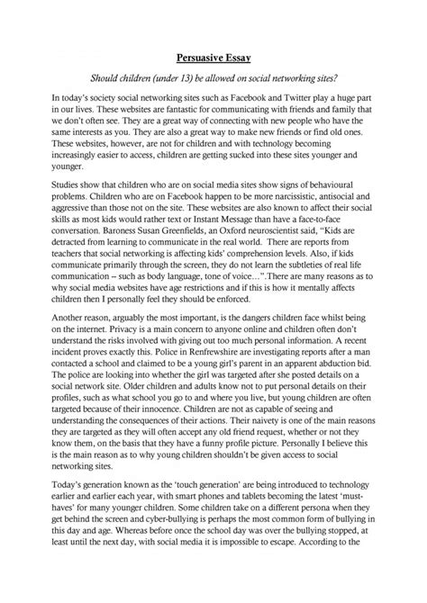 48 Amazing Persuasive Essay Examples Redlinesp