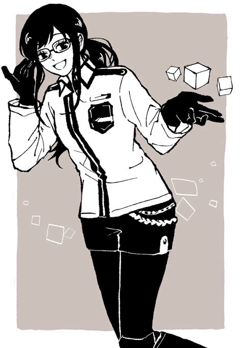 Safebooru 1girl D Adjusting Eyewear Aiguillette Alternate Hairstyle
