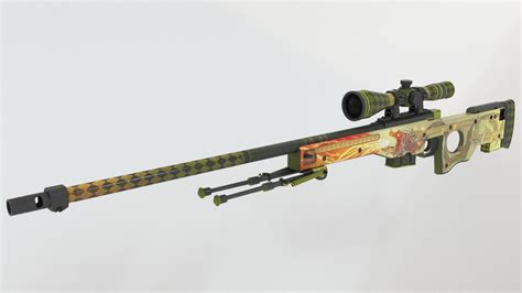 3d Model Awp Dragon Lore Turbosquid 2333243