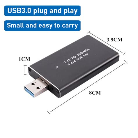 Tccmebius Msata Solid State Drive To Usb30 Hard Drive Box Msata Ssd In