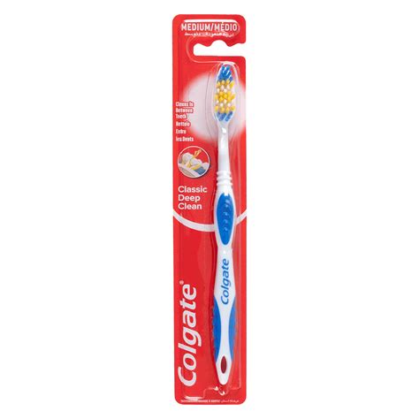 Colgate Classic Deep Clean Medium Toothbrush Colour Blue Rossy