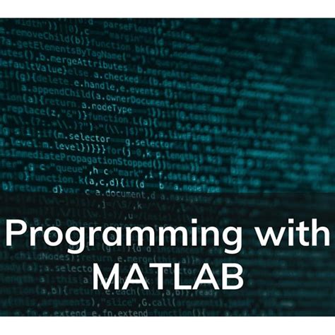Introduction To Programming With Matlab Research And Innovation