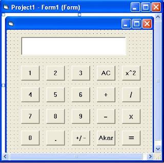 MEMBUAT PROGRAM KALKULATOR DENGAN VISUAL BASIC