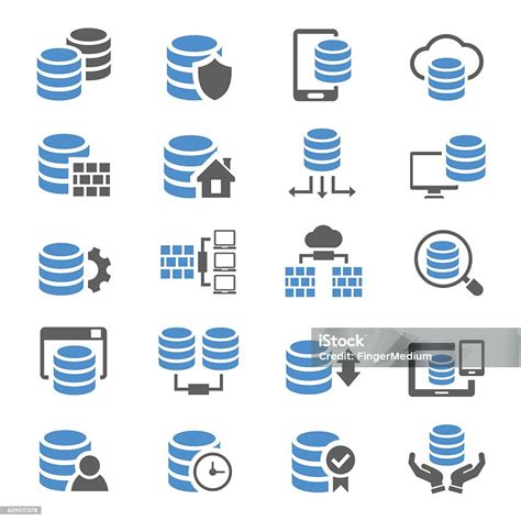 데이터베이스 아이콘 네트워크 서버에 대한 스톡 벡터 아트 및 기타 이미지 네트워크 서버 데이터베이스 인터넷 Istock