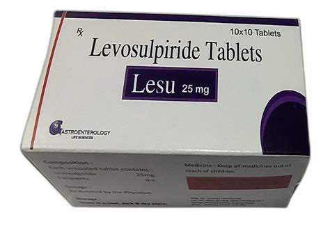 Lesu 25mg Levosulpiride Tablets At ₹ 11250stripe Levosulpiride