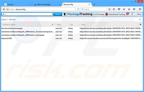 Packagetracking Toolbar Simple Removal Instructions Search Engine