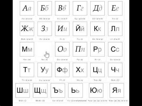 保加利亚语字母发音学习 保加利亚语字母表 Youtube