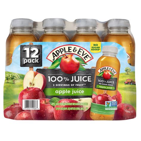 Apple And Eve 100 Apple Juice 10 Fl Oz 12 Pack Box