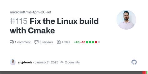 Fix The Linux Build With Cmake By Engdoreis Pull Request Microsoft Ms Tpm Ref Github
