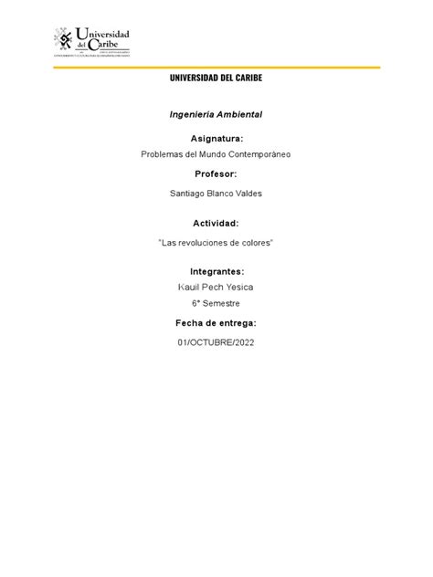 Las Revoluciones De Colores Pdf Gobierno