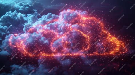 Server Virtualization Concept With Abstract Servers And Connections