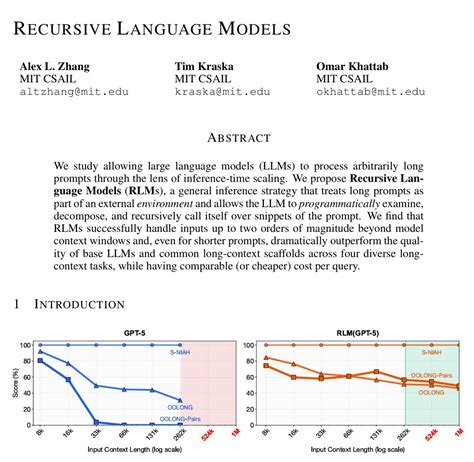 Péter The Recursive Language Models Paper Was Published On The Last