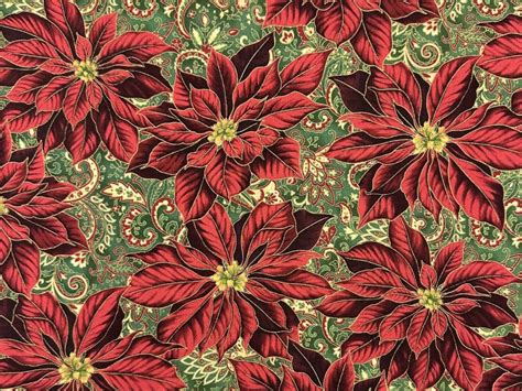 Cotton Christmas Floral Print Bandj Fabrics