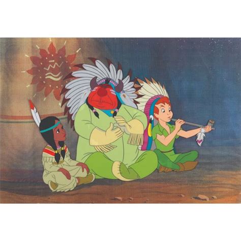 A Peter Pan Chief And Tiger Lily Production Cel Van Eaton Galleries