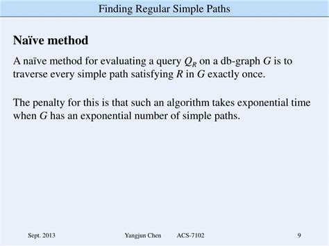 Ppt Finding Regular Simple Paths In Graph Databases Powerpoint