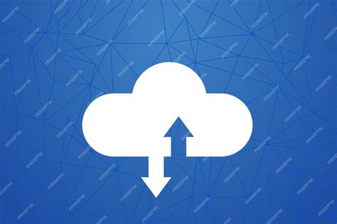 Premium Vector Cloud Computing Technology Concept Data Transfer Background