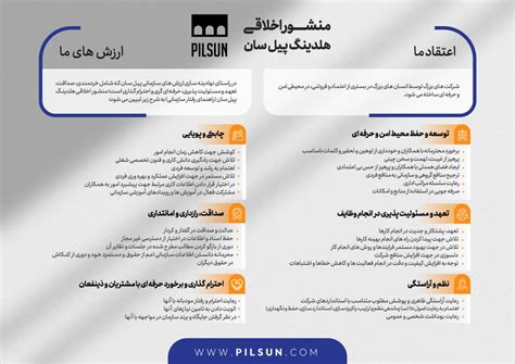 منشور اخلاقی هلدینگ پیل سان