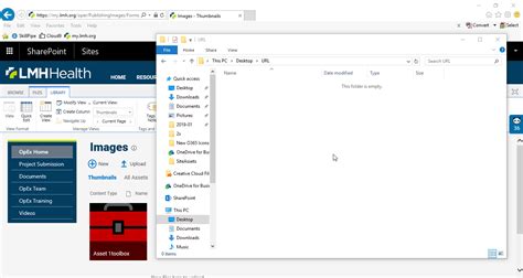 open a sharepoint library in windows explorer and save it to quick