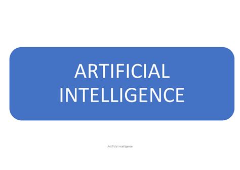 Bài 1 Supply Artificial Intelligence Chapter 1 Artificial