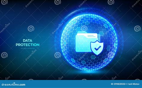 Data Protection Personal Data Security Stock Vector Illustration Of Concept Internet 299828550