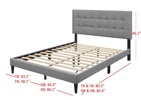 Estaugh Gray Polyester Fabric Queen Bed Rooms To Go