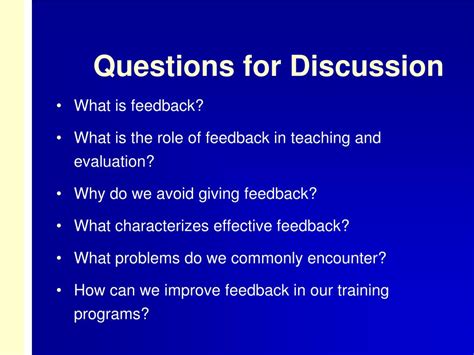 Ppt Feedback Powerpoint Presentation Free Download Id6652750