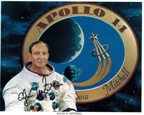 Astronaut Edgar Mitchell Signed Photo Coa