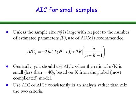 lecture 4 model selection and multimodel inference ppt download