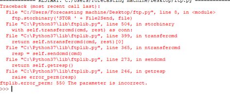 Uploading Csv File By Ftp Using Python Stack Overflow