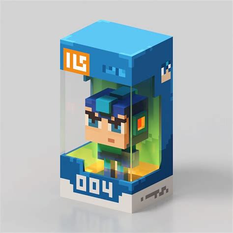 Megaman 004 Voxel Toys Nfts Opensea Visual Identity Design Game Inspiration Bottle