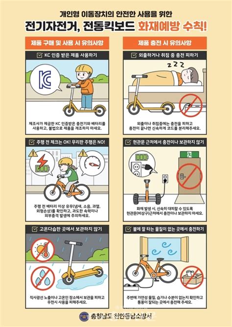 천안동남소방서 리튬 이온 배터리 안전 사용을 위한 필수 가이드