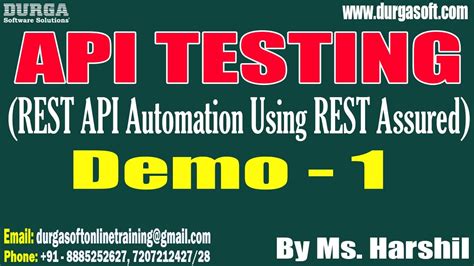 Api Testing Tutorials Demo 1 By Ms Harshil On 21 11 2022 8am