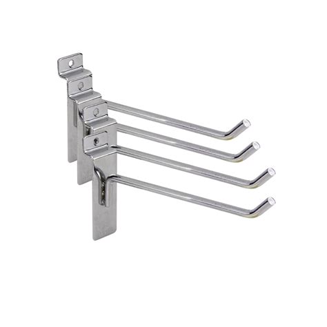 Gancho Metal Cromado Para Panel Rack Ranurado 15cm Venzhop