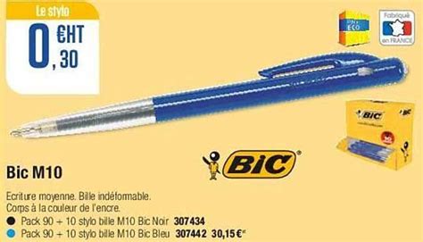 Promo Bic M10 Chez Plein Ciel Icatalogue Fr