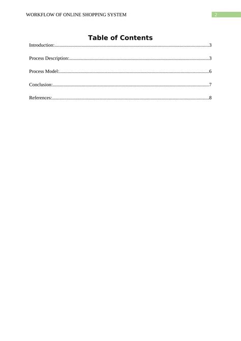 Workflow Of Online Shopping