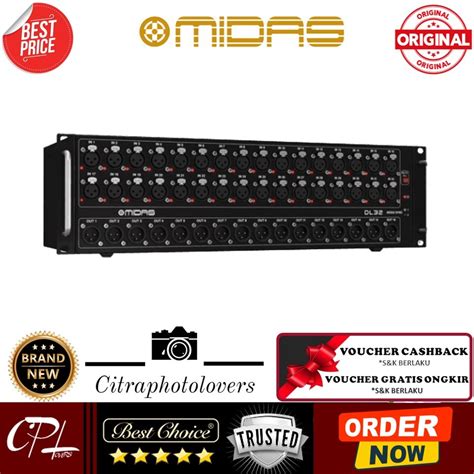 Jual Midas DL32 32 Input 16 Output Stage Box With 32 Midas Mic Preamps Shopee Indonesia