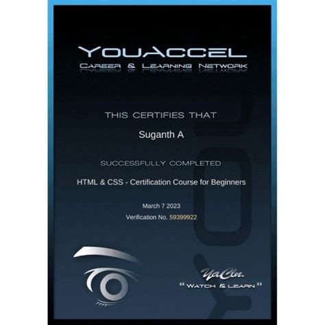Suganth A On Linkedin Html Css Udemy Youaccel