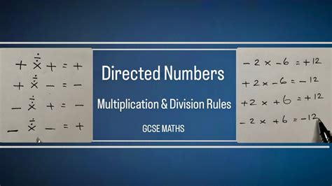 Maths Directed Numbers Gcse Maths Part 2 Youtube