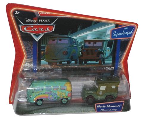 Disney Cars Supercharged Movie Moments Fillmore And Sarge Diecast Car 2