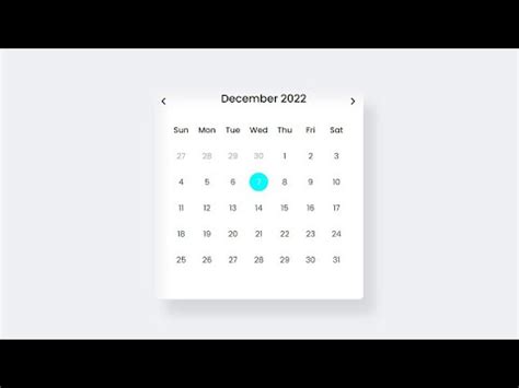How To Design Calendar Using HTML CSS And JAVASCRIPT YouTube