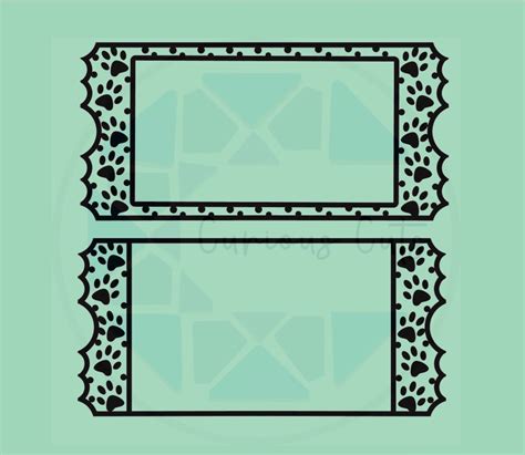 Woodform Paw Ticket Svg Ss Payhip