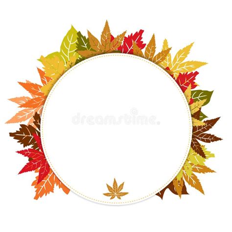Autumn Leafs Background Stock Vector Illustration Of Framing 26533516