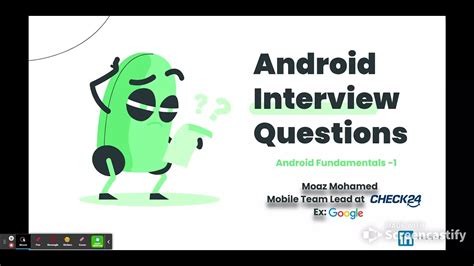 Android Interview Questions Android Fundamentals 1 Youtube